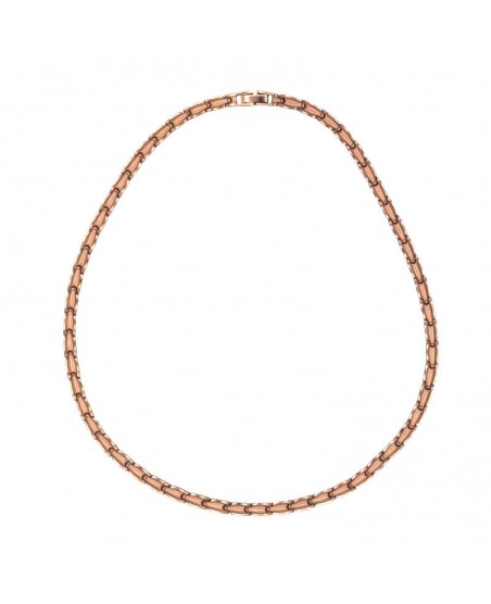 Collier magnétique 54 aimants or rose - anti-douleur naturel